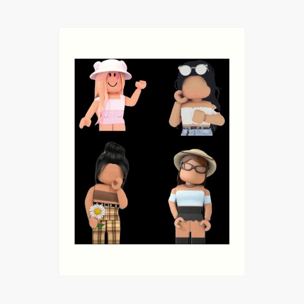 "roblox girl" Art Print for Sale by DarrianMyDe | Redbubble