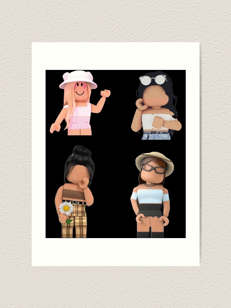 "roblox girl" Art Print for Sale by DarrianMyDe | Redbubble