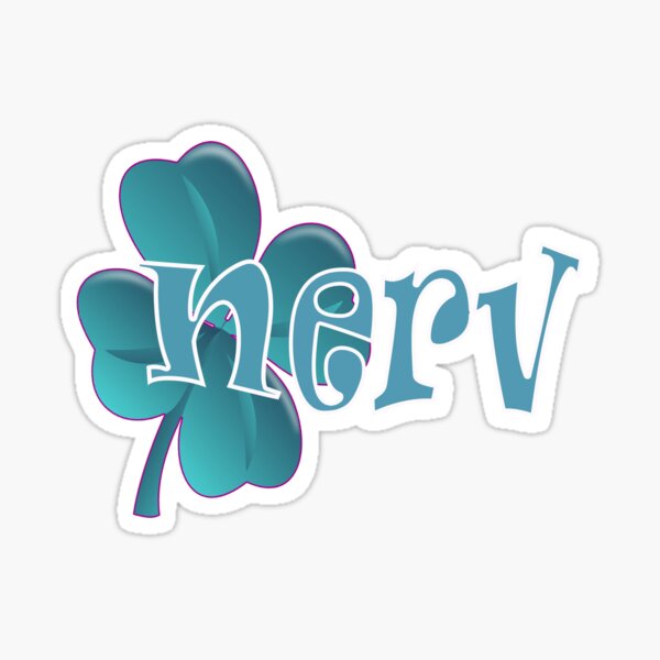 " Nerv simple logo" Sticker by Khadija1987 | Redbubble