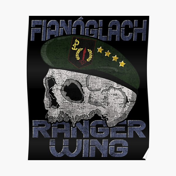 "Irish Army Ranger Wing Fianoglach Ireland Army #1918" Poster for Sale ...