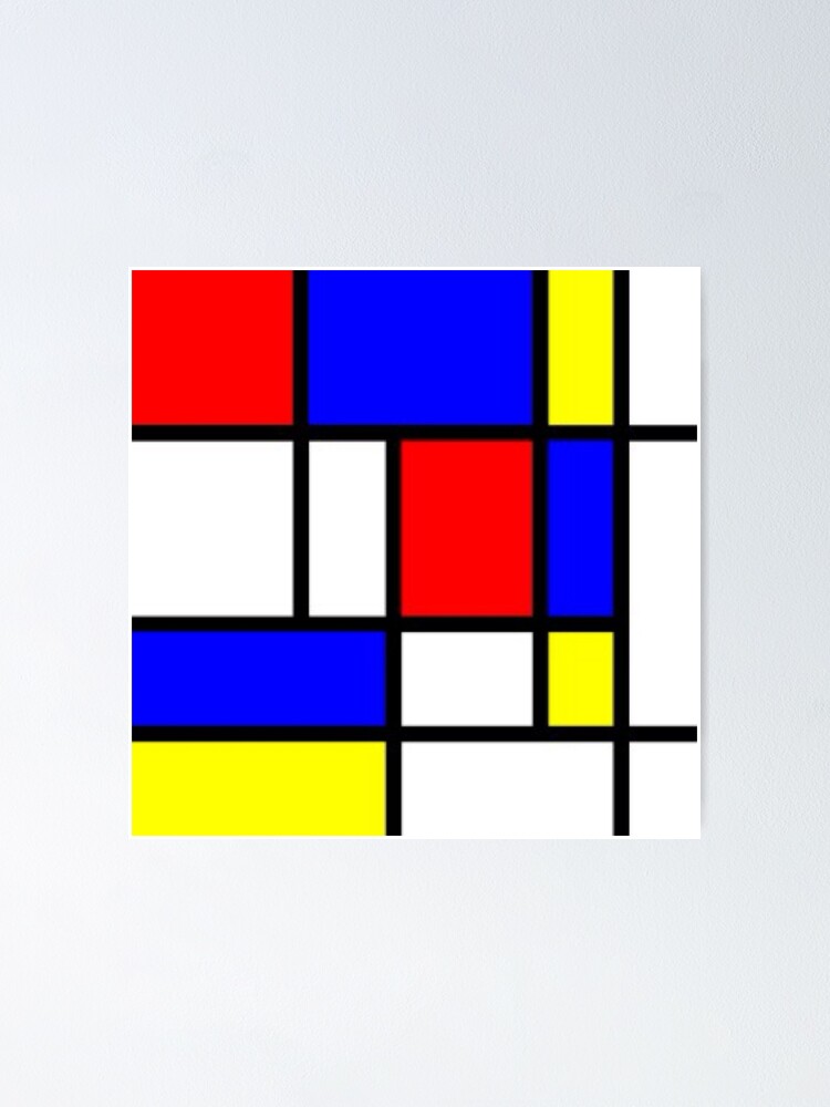 "Piet Mondrian color Block Abstract" Poster for Sale by 4JohnLewis ...