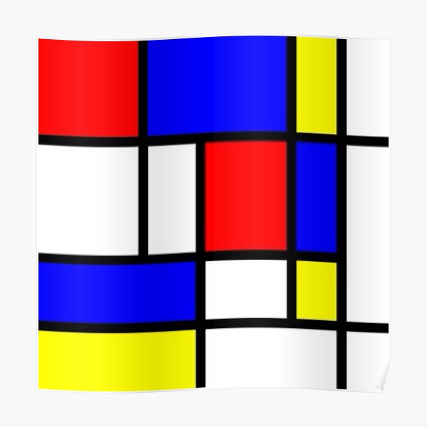 "Piet Mondrian color Block Abstract" Poster for Sale by 4JohnLewis ...