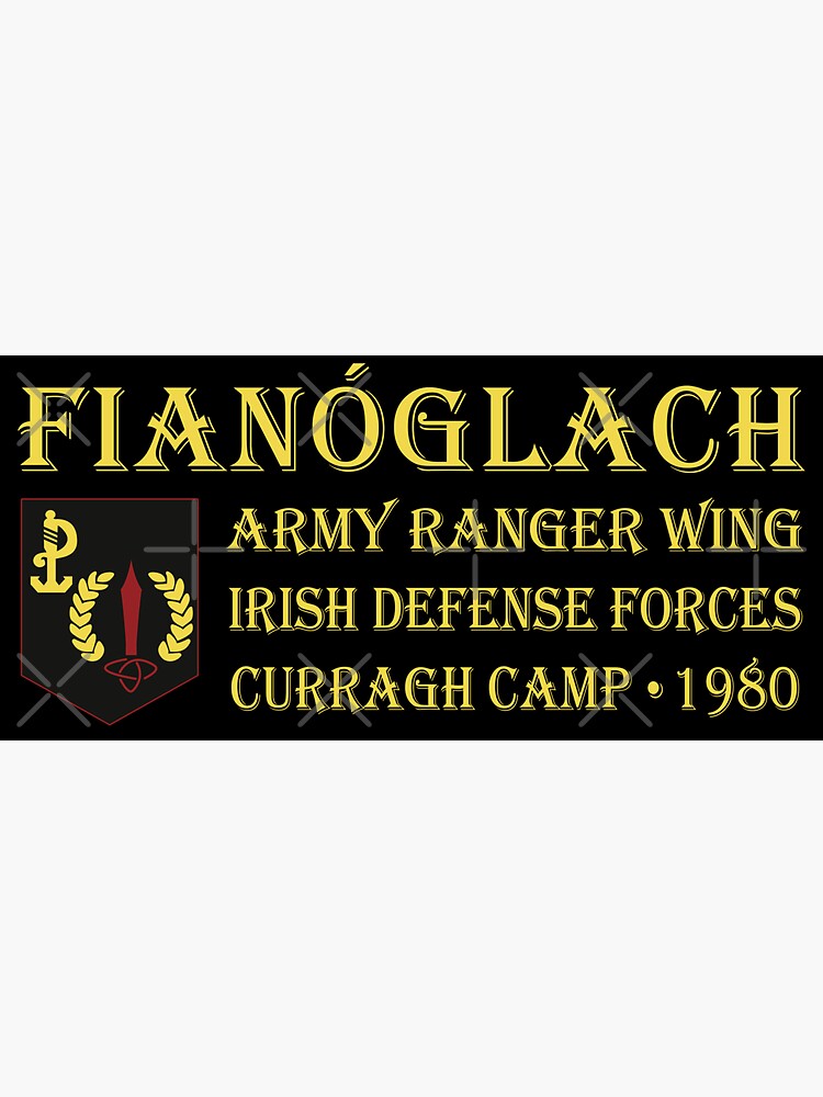 "Irish Army Ranger Wing Fianoglach Ireland Army #1917" Sticker by Rare ...