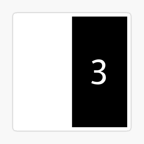 "Black and white 3" Sticker by Shiro-To-Koro | Redbubble