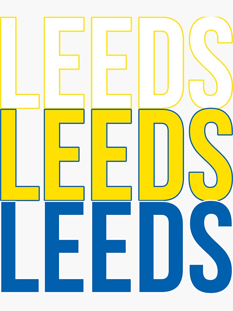 "LEEDS UNITED" Sticker by Gibs-Shirt | Redbubble