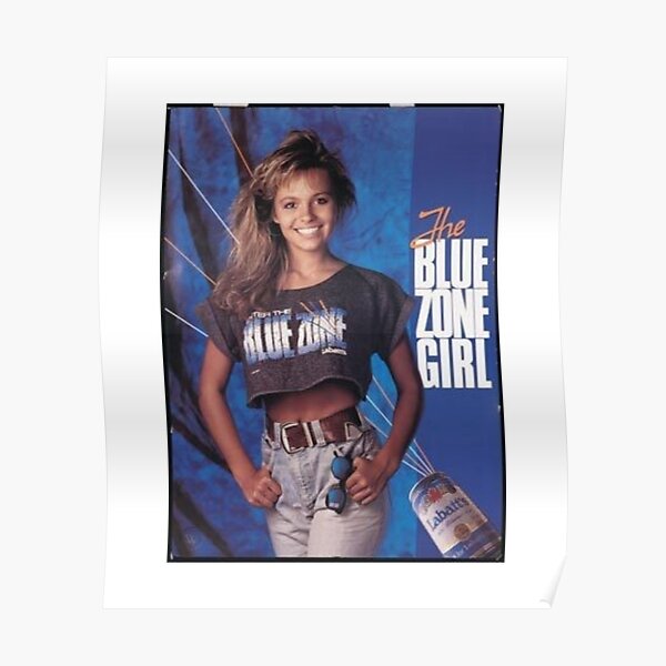 "blue zone girl" Poster by HayatStore02 | Redbubble
