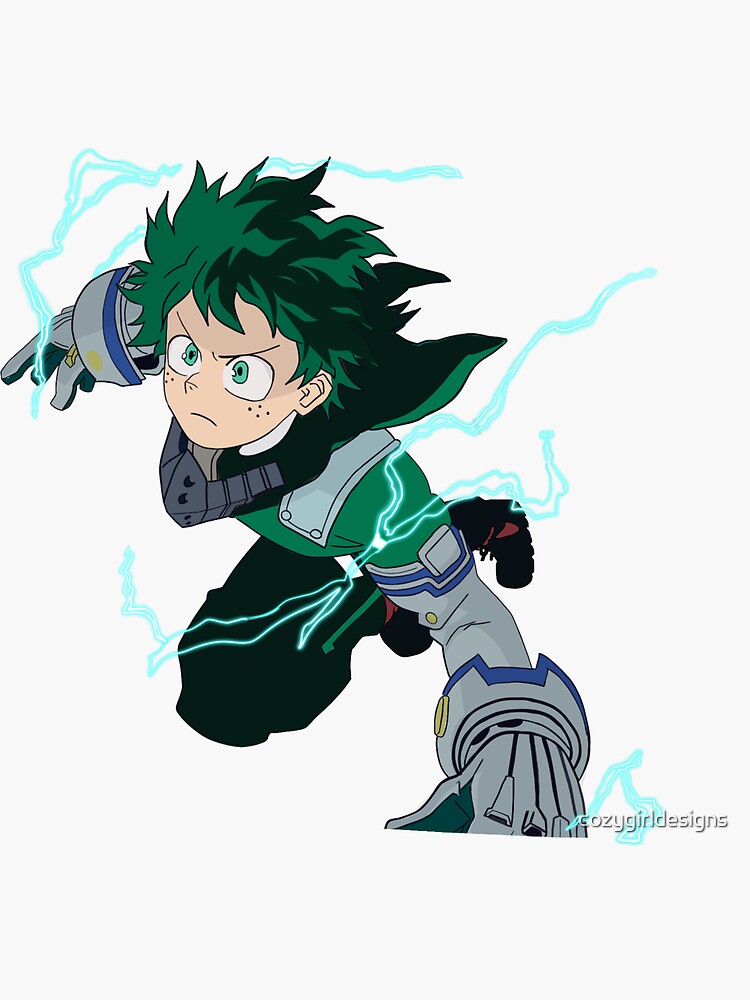 "Deku" Sticker for Sale by cozygirldesigns | Redbubble
