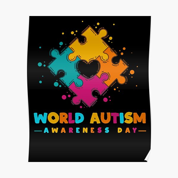 Póster «Cool Autism Awareness para el Día Mundial de Concienciación ...