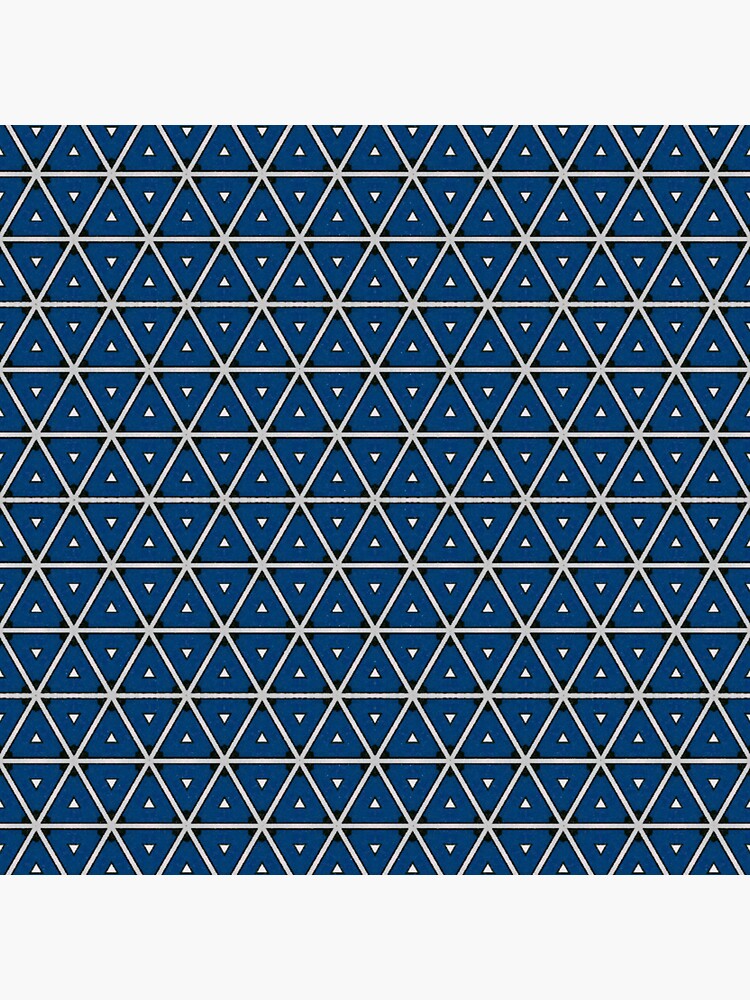 Sticker « motif de triangle bleu (art de motif de triangle, dessin de ...