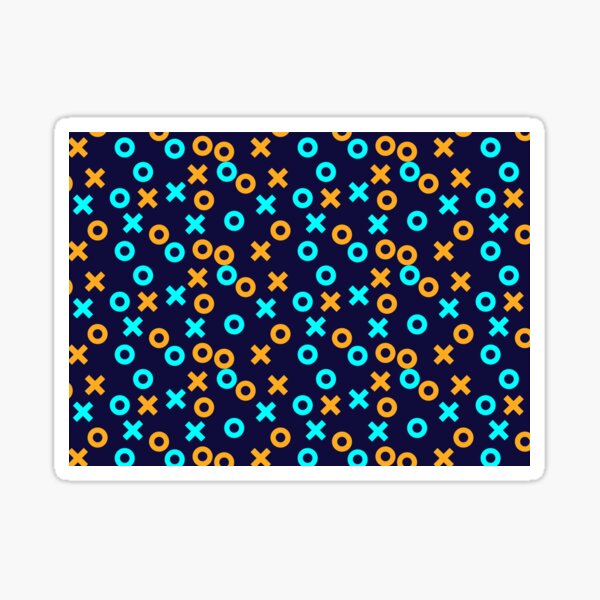 "O and X" Sticker by LiscentDesigns | Redbubble