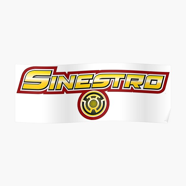 "the sinestro logo" Poster for Sale by vickieframi | Redbubble