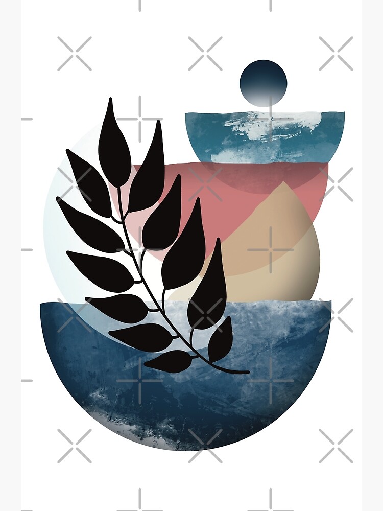 "Modern home design with half moon shapes" Art Print for Sale by ...