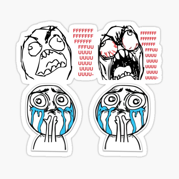 "Troll faces meme stickers pack" Sticker by jamal2000agadir | Redbubble