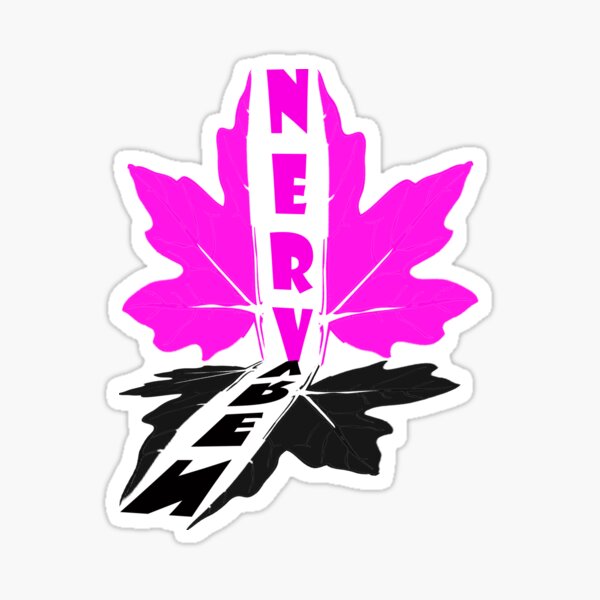 " Nerv simple logo" Sticker by Khadija1987 | Redbubble
