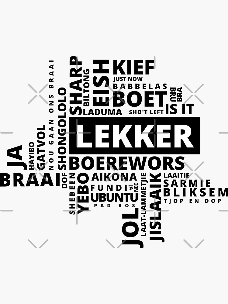 "Lekker" Sticker for Sale by ProfusionPro | Redbubble