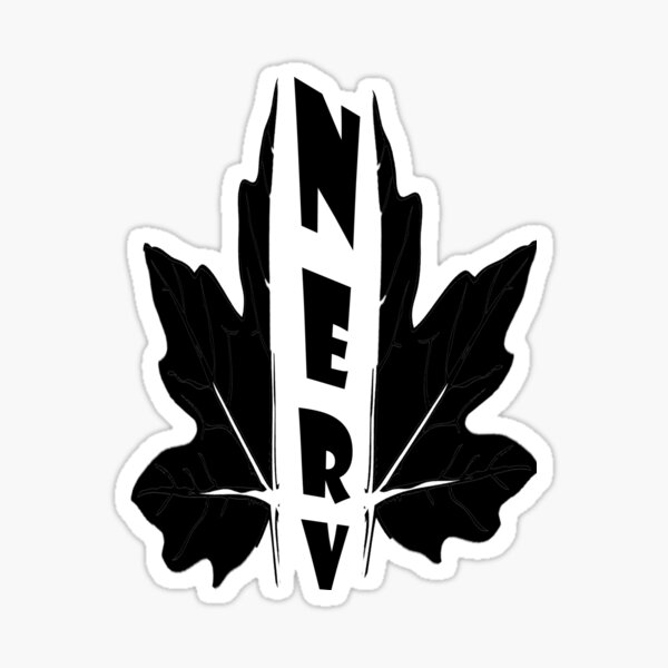 " Nerv simple logo" Sticker by Khadija1987 | Redbubble