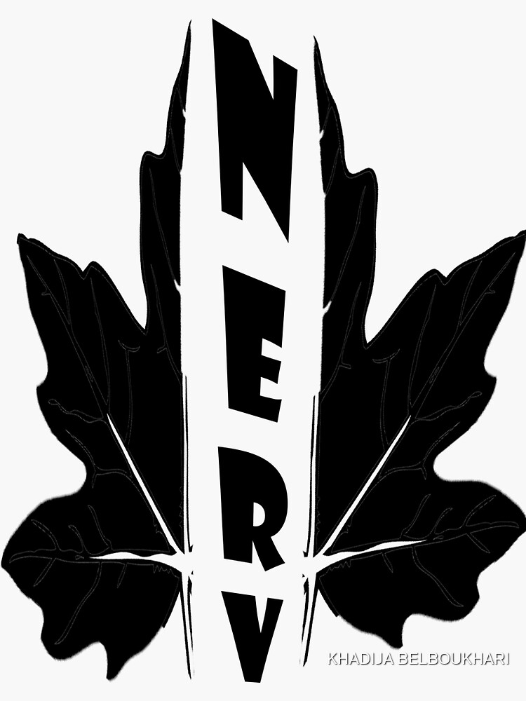 " Nerv simple logo" Sticker by Khadija1987 | Redbubble