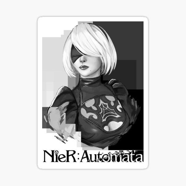 "2b Nier automata" Sticker by j2artist | Redbubble