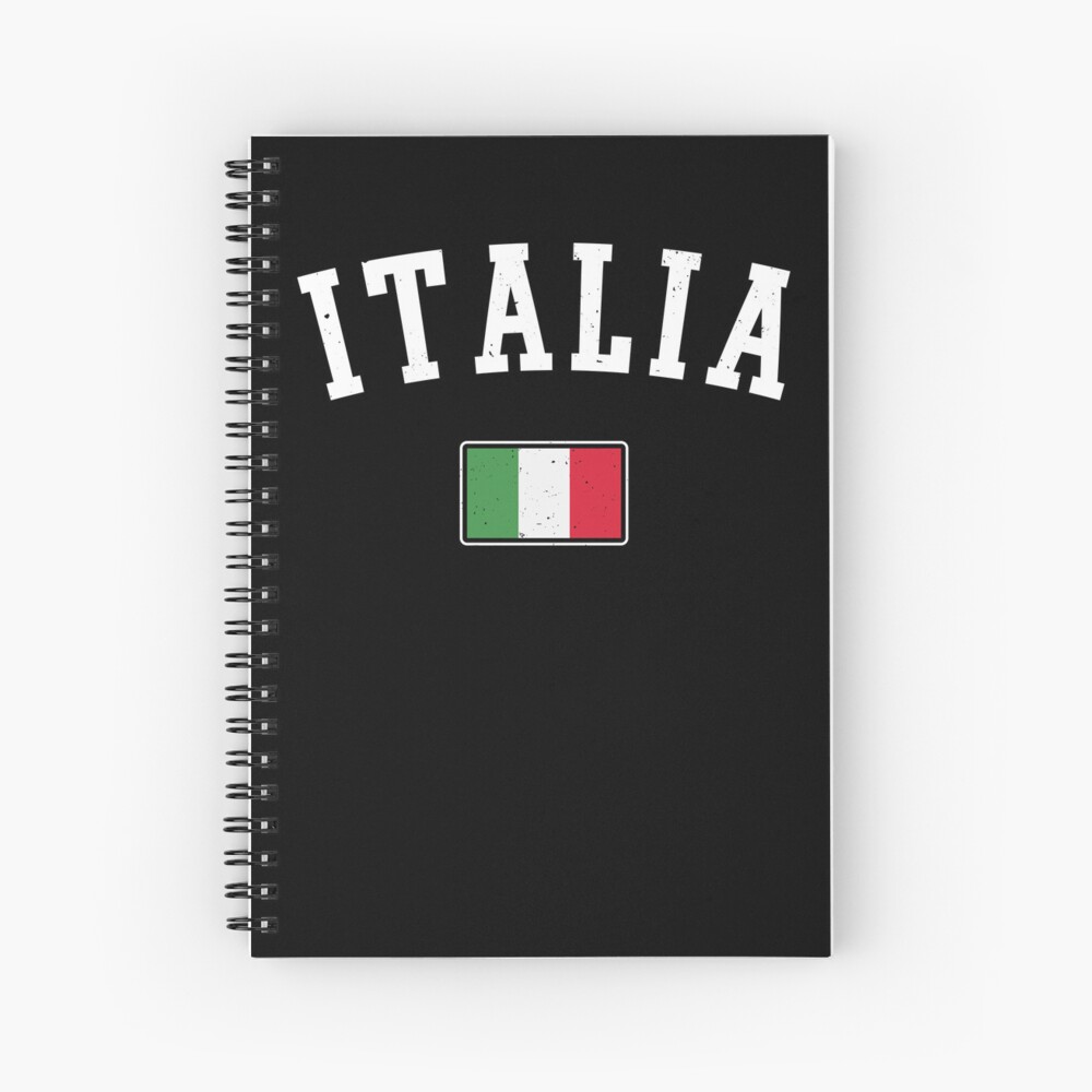 "Italy Flag Gift Pride Patriotic Italian Flag Vintage Italia" Spiral ...