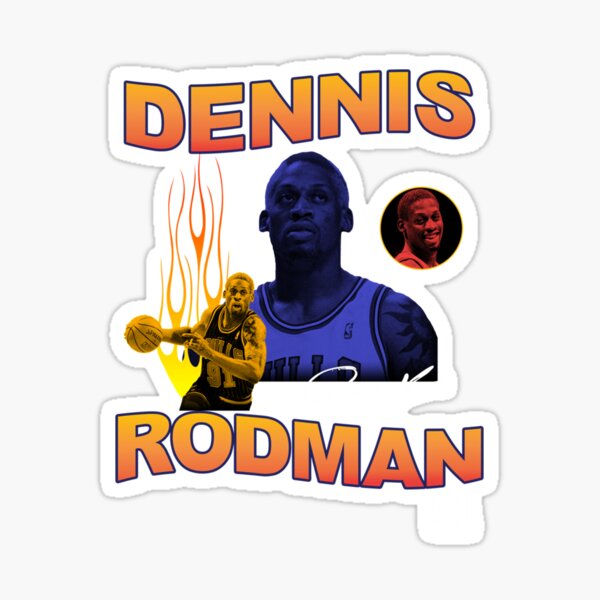 "Dennis Rodman " Sticker by PeekaPeekaBoom | Redbubble