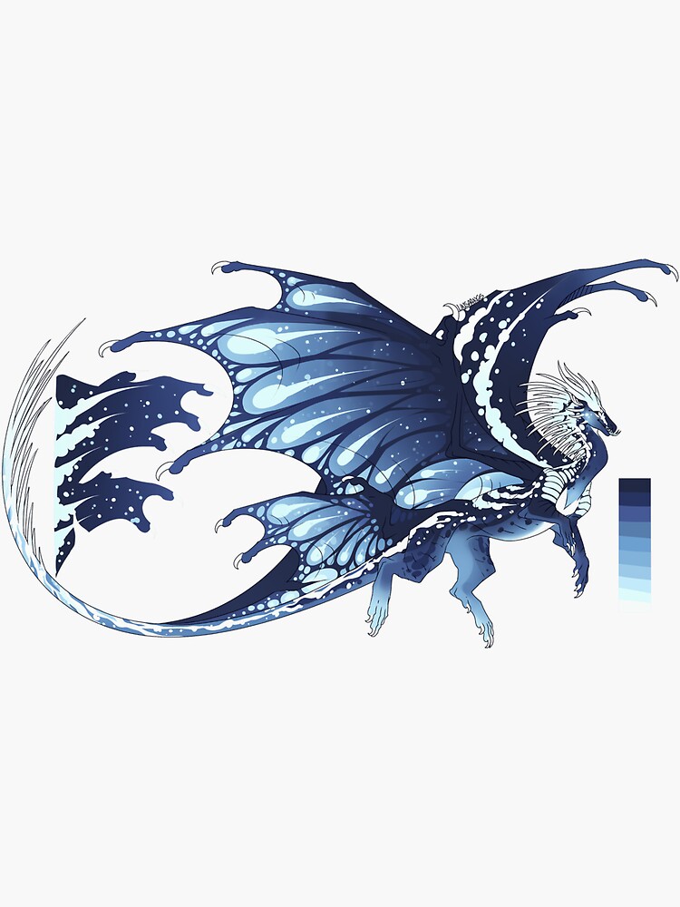 "A dragon inspired by a tsunami wave " Sticker for Sale by Ashmerekodaj ...