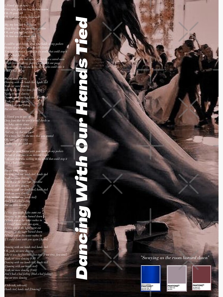 " Dancing with our hands tied TV TS Rep" Sticker by chocolatefood12 | Redbubble