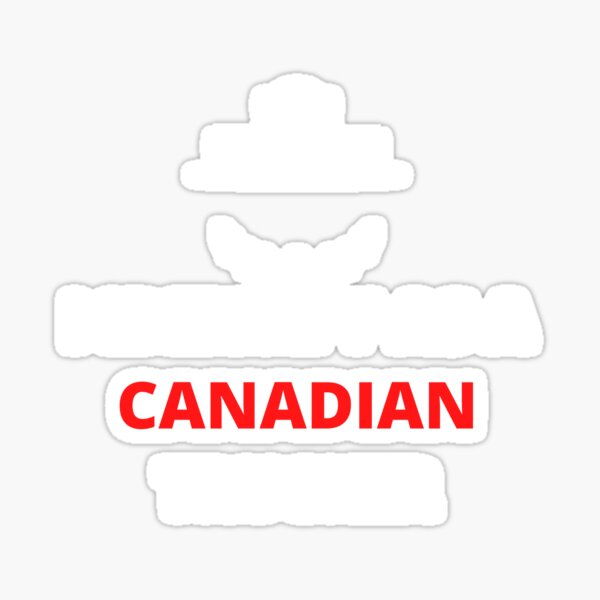 "i identify as a canadian trucker" Sticker by Abdelmounaimka | Redbubble