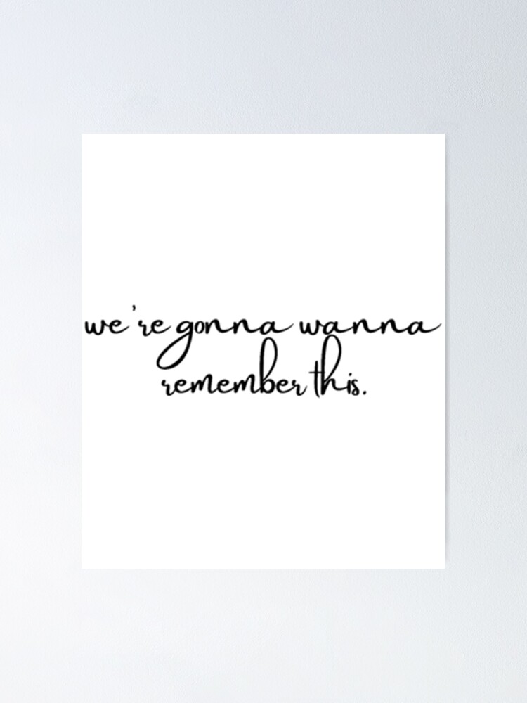 "Jonas Remember This " Poster for Sale by PeekaPeekaBoom | Redbubble