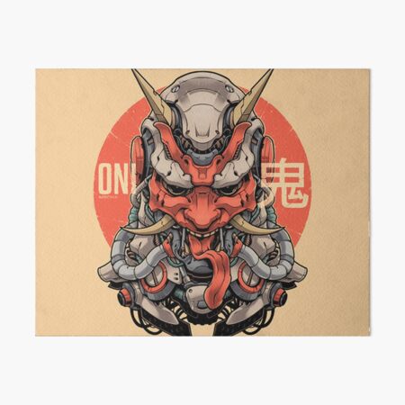 "Mech Oni Anime Samurai" Art Board Print by NihonJinDesu | Redbubble