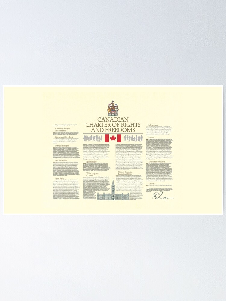 "Canadian Charter of Rights & Freedoms" Poster by IndigoKeyDesign ...