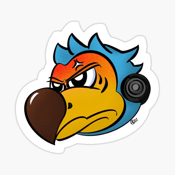 "Dodo?" Sticker for Sale by DoomNymph | Redbubble