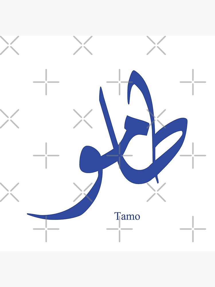 "Name Tamo in arabic calligraphy" Poster for Sale by Elgamhioui | Redbubble