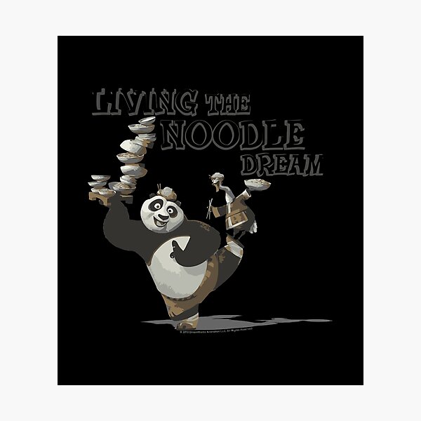 "Kung Fu Panda Po And Mr Ping Living The Noodle Dream" Photographic ...