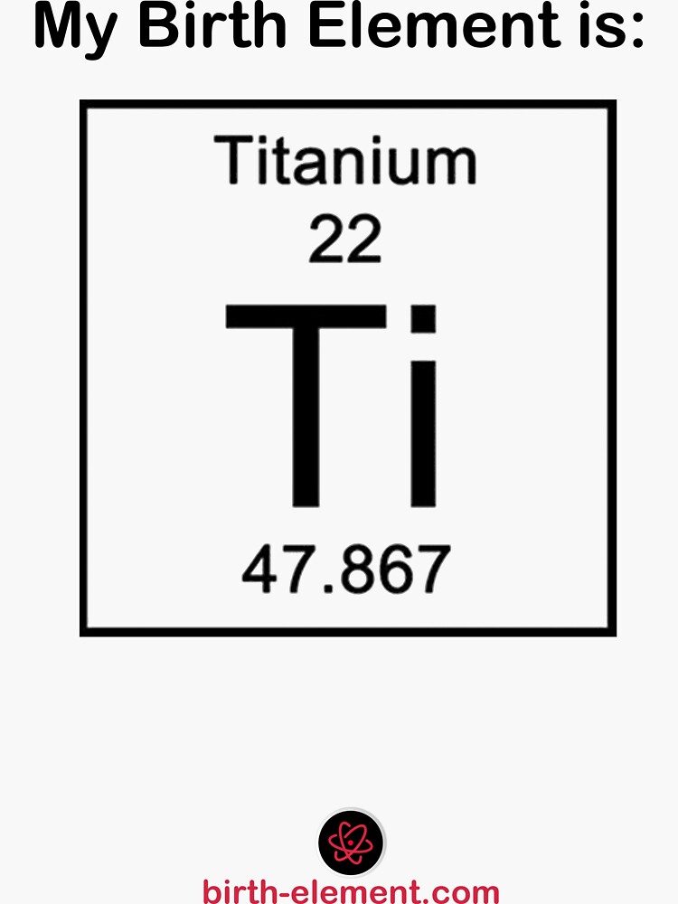 "Titanium" Sticker by Wvonnoh | Redbubble