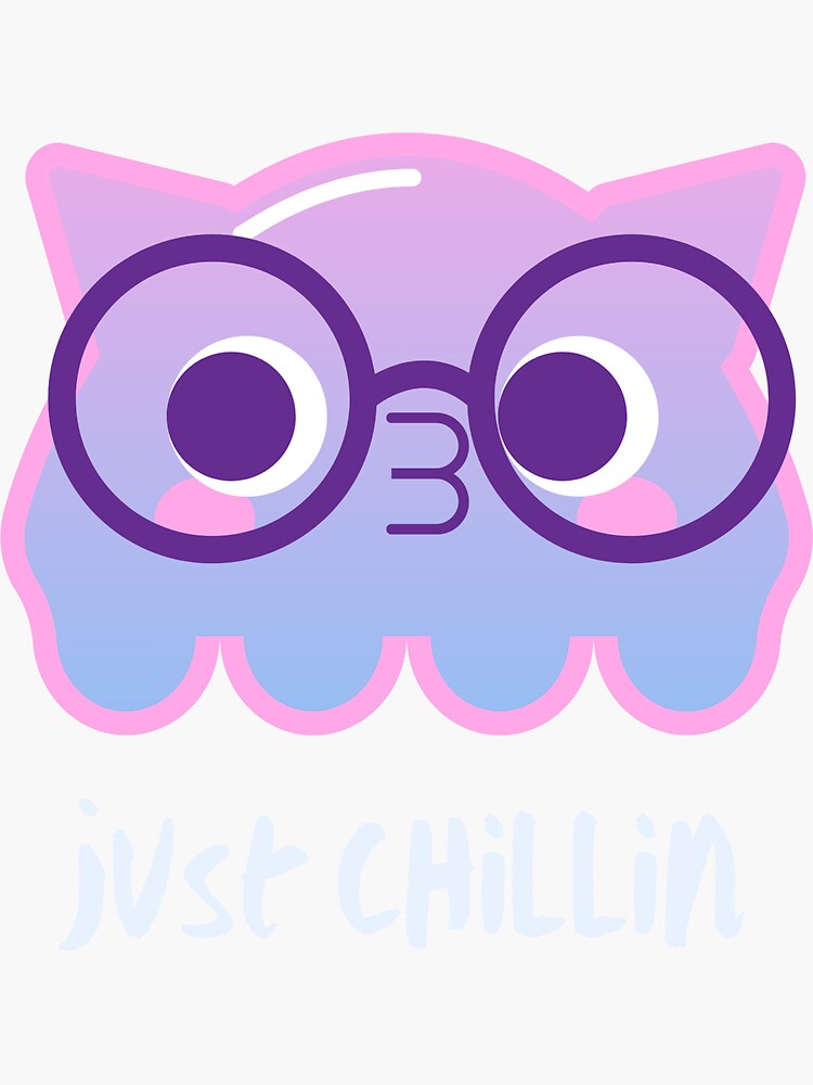 "Just chillin" Sticker by LSeye | Redbubble