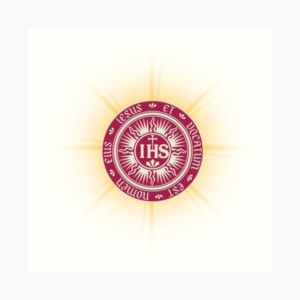 "Society of Jesus Simbol, Jesuits, IHS, Saint Ignatius of Loyola" Art ...