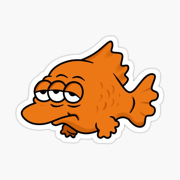 "the simpsons radioactive fish 2" Sticker by Chrisilustra | Redbubble
