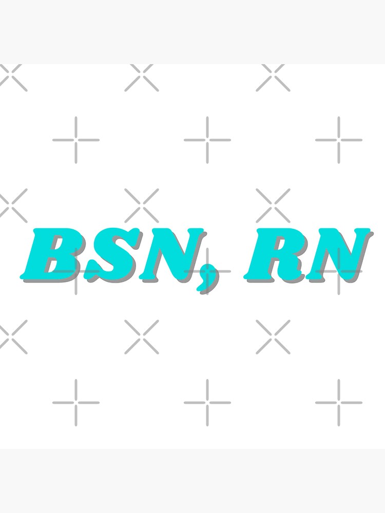 "BSN, RN- Summer Color Palette, Blue" Poster for Sale by CSdoodles ...