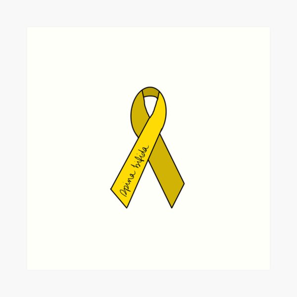 "Spina Bifida Awareness Ribbon " Art Print for Sale by jenmishalecki ...