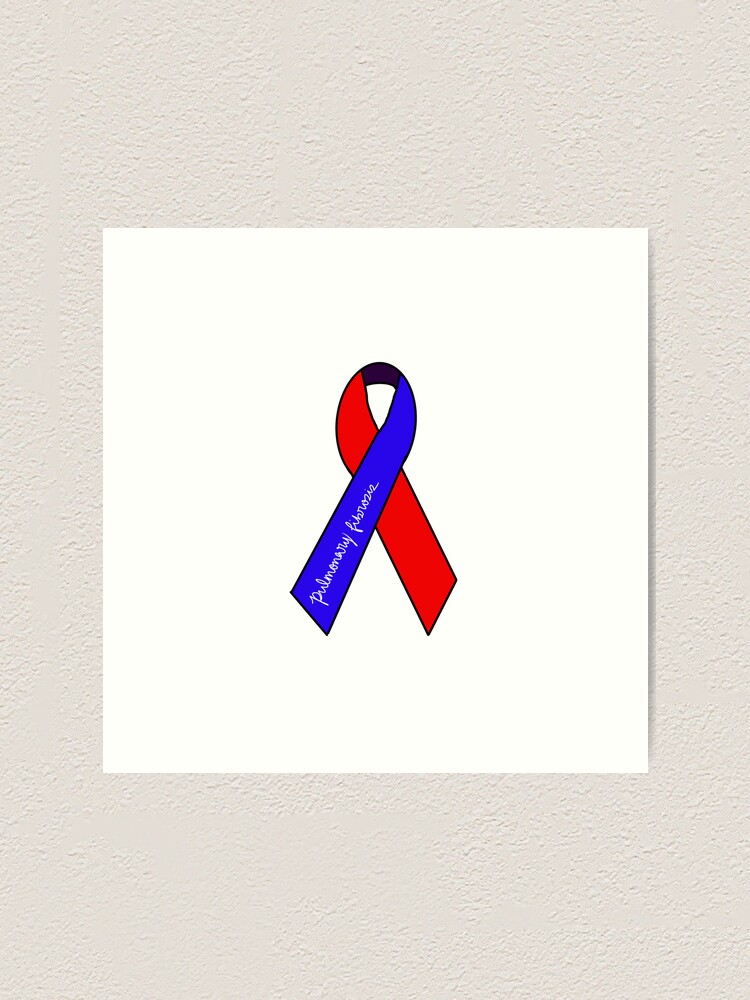 "Pulmonary Fibrosis Awareness Ribbon " Art Print for Sale by ...