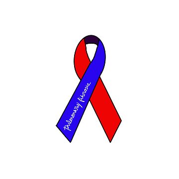 "Pulmonary Fibrosis Awareness Ribbon " Sticker for Sale by ...