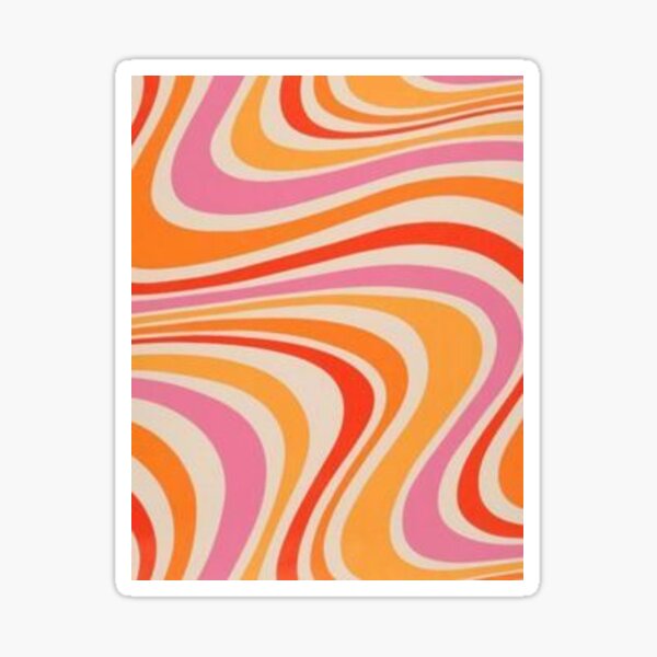 "70's Line design" Sticker by devynshifting | Redbubble
