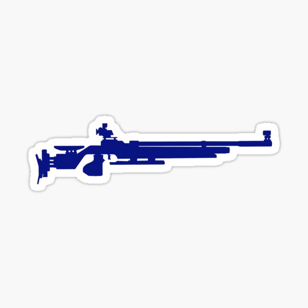 "Air Rifle Dark Blue" Sticker for Sale by ninaschuett | Redbubble