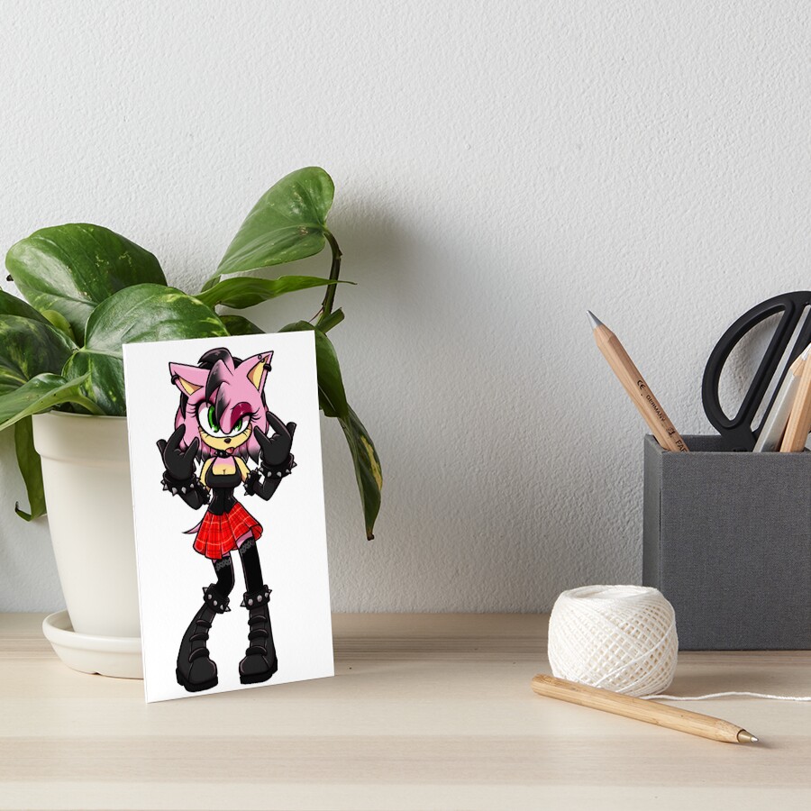 "Punk Amy Rose" Art Board Print by LazyNacho | Redbubble