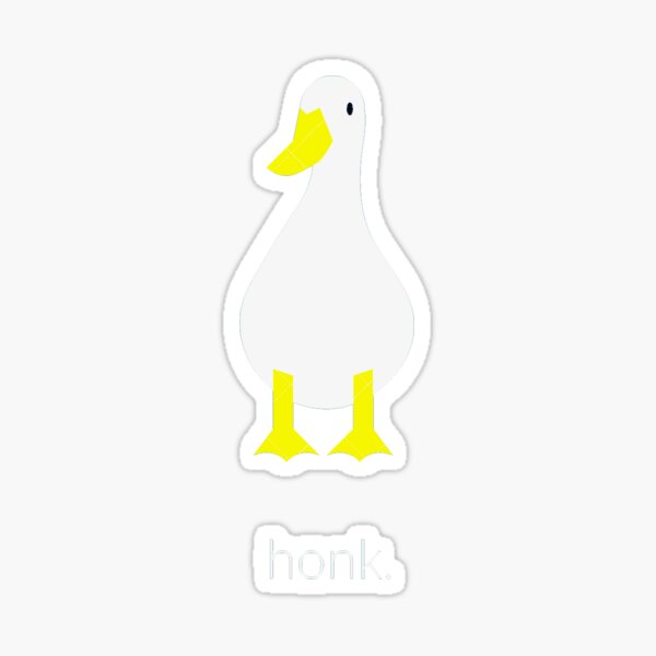 "duck honk" Sticker by lesliepep | Redbubble