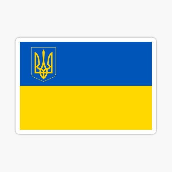 "Ukraine Flag " Sticker by mikejak | Redbubble