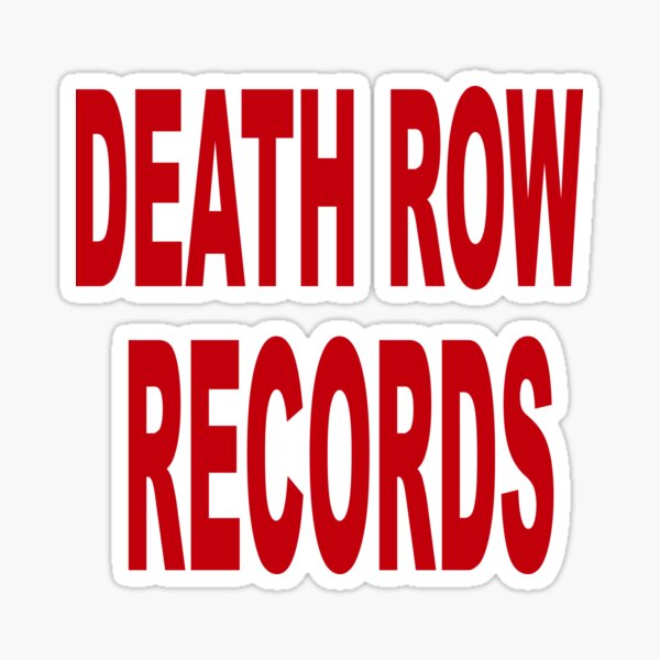 "death row records " Sticker for Sale by beanartist | Redbubble