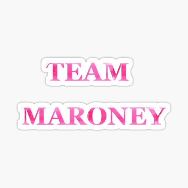 "Team Maroney" Sticker for Sale by catkoebsch | Redbubble