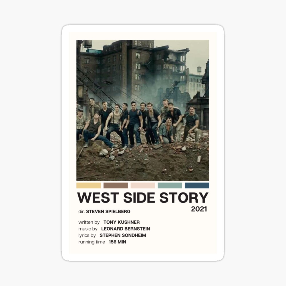 Broadway Sticker Steven Spielberg West Side Story Sticker Pack Movie ...