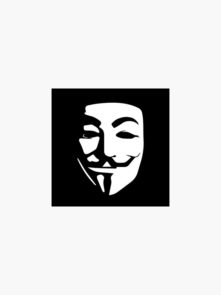 "Anonymous" Sticker for Sale by Politick | Redbubble
